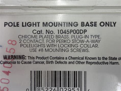Perko Pole Light Mounting Base Als Snowmobile Parts Warehouse