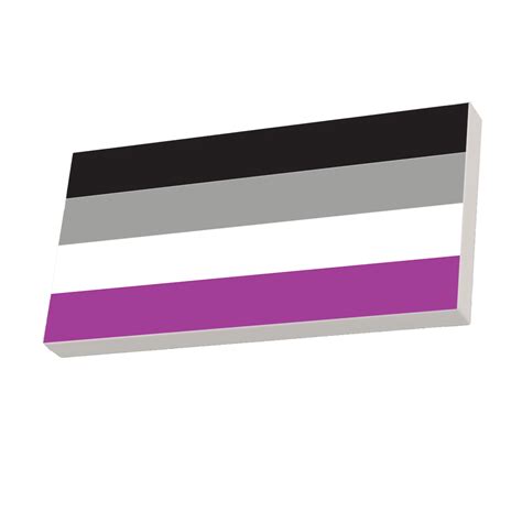 Pride Flag Asexual 2x4 Tile The Brick Chick