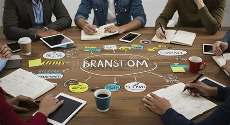 Team Brainstorming Session Collaborative Ideas And Creative Strategies For Business Growth And