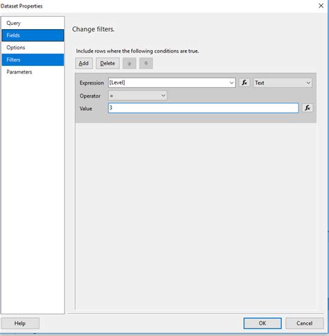 Sql Ssrs Chart Data Filtering Options For Values Stack Overflow
