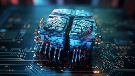 Premium AI Image A Computer Chip With The Word Data On It