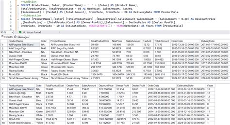 Sql Arithmetic Operators