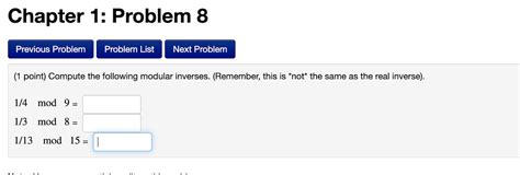 Solved Chapter 1 Problem 8 Previous Problem Problem List