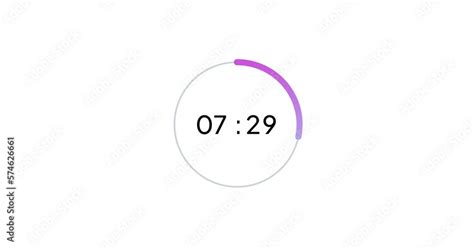 13 Seconds Digital Timer Countdown Animation Is Isolated On White Background 13 Sec Countdown