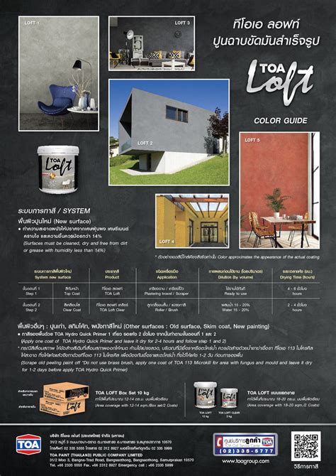 Toa Loft ทีโอเอ ลอฟท์ ปูนฉาบขัดมันสำเร็จรูป ภายนอกและภายใน Box Set 10 Kg เคลือบใส 3กก