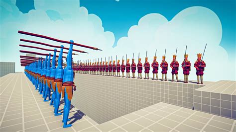 50x Spear Thrower Vs 100x Units 🏹totally Accurate Battle Simulator