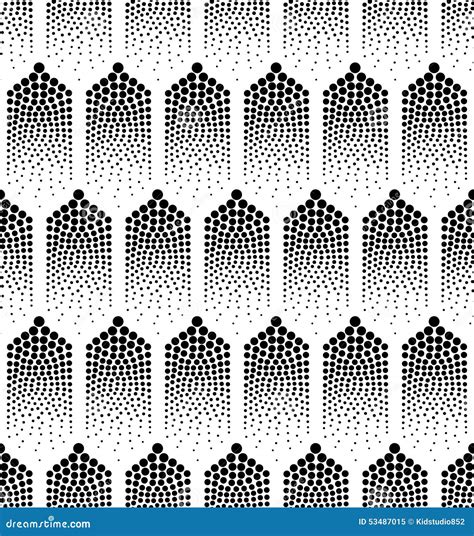 Seamless Abstract Geometric Dots Background Stock Vector Illustration
