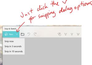 Microsoft S Snip Sketch App Updated With Delayed Snipping Feature And More