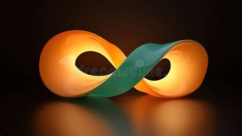 A Stylized Infinity Symbol Illuminated In Warm Colors Representing Continuity And Elegance