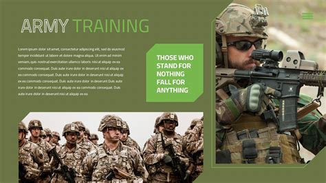 Army PowerPoint Template SlideBazaar
