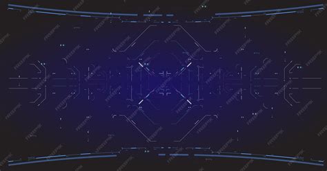Premium Vector Abstract Digital Technology Futuristic Hud Fui Virtual Interface Infographic