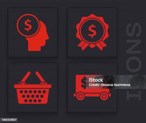 설정 장갑 트럭 비즈니스 맨 계획 마음 달러와 쇼핑 바구니 아이콘 가격 태그 벡터 가격에 대한 스톡 벡터 아트 및 기타 이미지 가격 검은색 교통수단 Istock