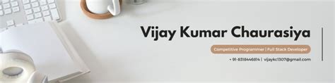 Vijay Kumar Chaurasiya Cse2026 3 🌟 Codechef Knight Leetcode