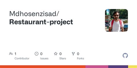 GitHub Mdhosenzisad Restaurant Project