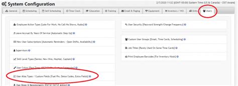 user profile aliases and custom fields iops360
