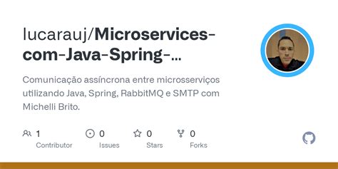 Github Lucaraujmicroservices Com Java Spring Rabbitmq Smtp Comunicação Assíncrona Entre