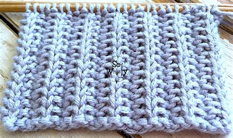New Two Row Repeat Knitting Stitch Pattern Ideal For Scarves