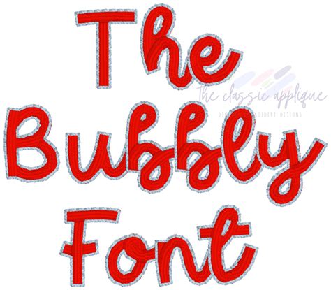 The Bubbly Font Satin Vintage Stitch Cursive Monogram Font For Machine