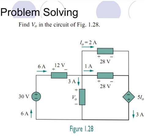 solved find v 0 in the circuit of fig 1 28