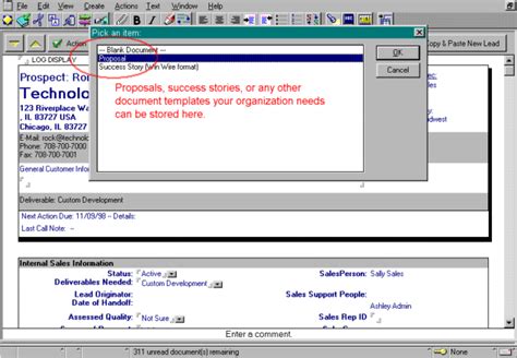 Lotus Notes Software Tracker Suite Proposal Creation