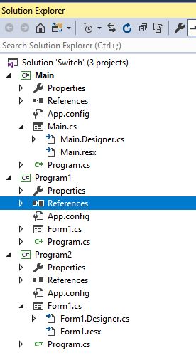 Winforms C Form Switch And Vice Versa Stack Overflow