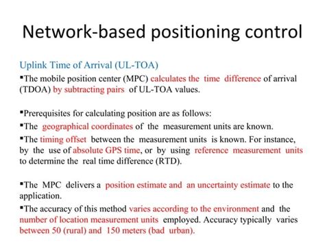 Mobile Positioning System Ppt Computer Networking Computing