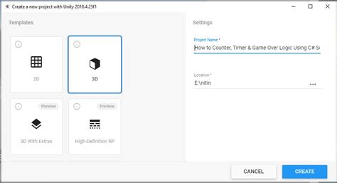 How To Counter Timer And Game Over Logic Using C Script In Unity 3d
