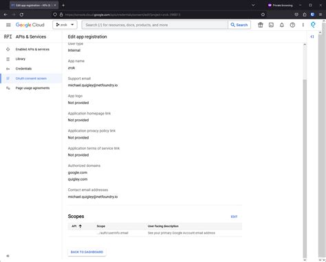OAuth Public Frontend Configuration Zrok