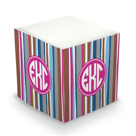 Personalized Memo Cubes From Dann Fun And Fabulous Names Or Monogram Styles Sticky Memo Notes