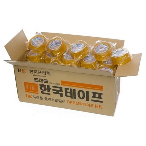 한국프라텍 더블 택배용 박스테이프 48mm X 80m 50개 에누리 가격비교