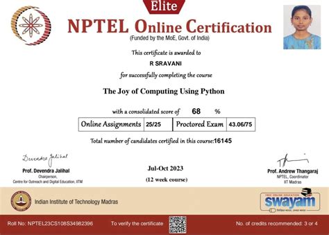 Sravani Raya On Linkedin Nptel