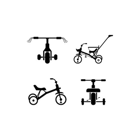 Premium Vector Tricycle Icon Vector Illustration Design Template