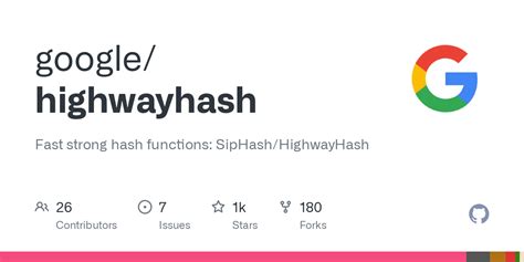 Github Google Highwayhash Fast Strong Hash Functions Siphash Highwayhash