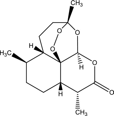 Chemical Structure Of Artemisinin Download Scientific Diagram