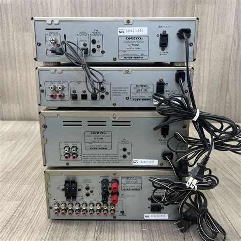 C 86 Onkyo オンキョー C 710 Md 110m K 510m R 810m システムコンポ オーディオ機器 4点セット 通電確認