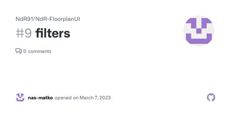 Filters Issue NdR NdR FloorplanUI GitHub