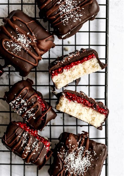 Vegan Raspberry Bounty Bars Recipe Healthy Sweets Desserts Vegan