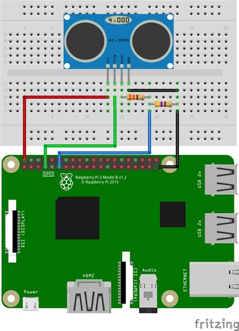 ultrasonic distance sensor in raspberry pi iotguider