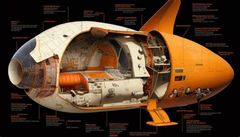 A Model Of A Space Shuttle With A Space Shuttle On The Side Premium