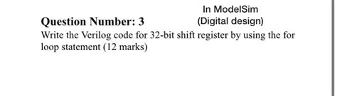 Solved Number 1 Using The Process For Designing A