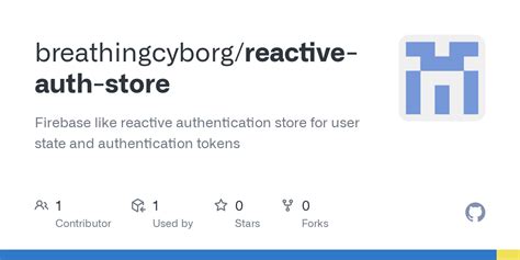 Github Breathingcyborgreactive Auth Store Firebase Like Reactive Authentication Store For