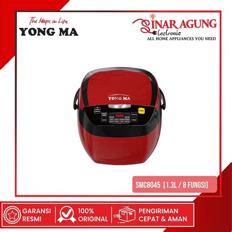 Jual [cod] Magic Com Rice Cooker Yong Ma Yongma Smc8045 Smc 8045 Merah 8in1 1 3 Liter