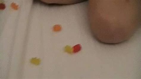 Mouth Fetish Star Swallows Gummy Bears Whole Then She Chews Some Up