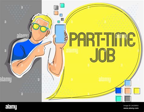 Text Caption Presenting Part Time Job Business Concept Working A Few Hours Per Day Temporary