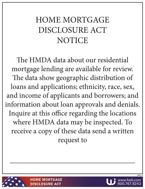 Home Mortgage Disclosure Act Hmda Federal Wage