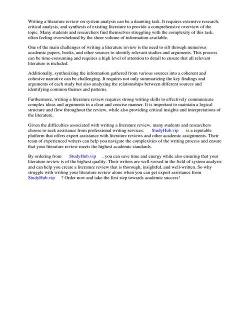 Literature Review On System Analysis Pdf Systematic Review Cloud Computing