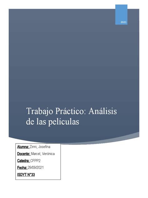 analisis de las peliculas josefina zinni cpp2 pdf maestros método de enseñanza