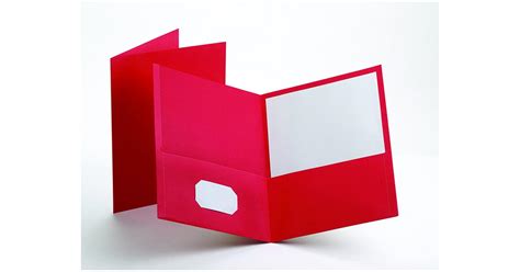 Twin Pocket Folders Red 25 Per Box Ess57511 Tops Products Folders