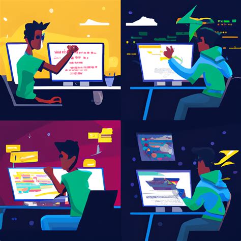 Two Coders One Coding During Day One Coding During Night · Creative Fabrica