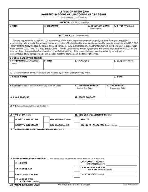 Dd Form 2784 Printable Form 2025